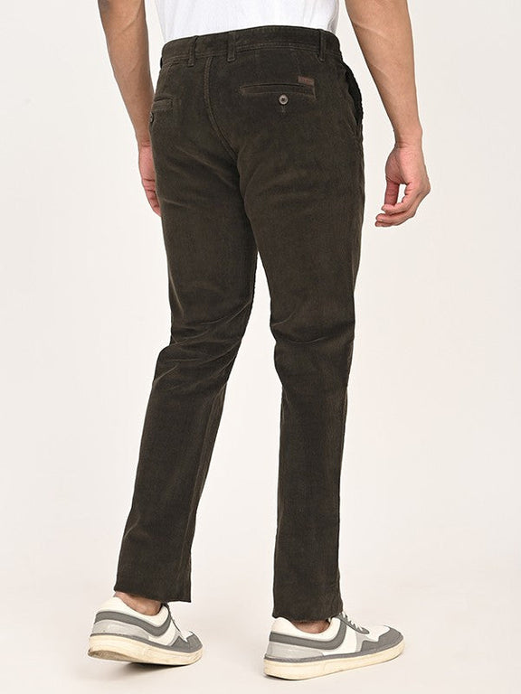 Buy Men Brooklyn Fit Cotton Stretch Trouser Online | Indian Terrain