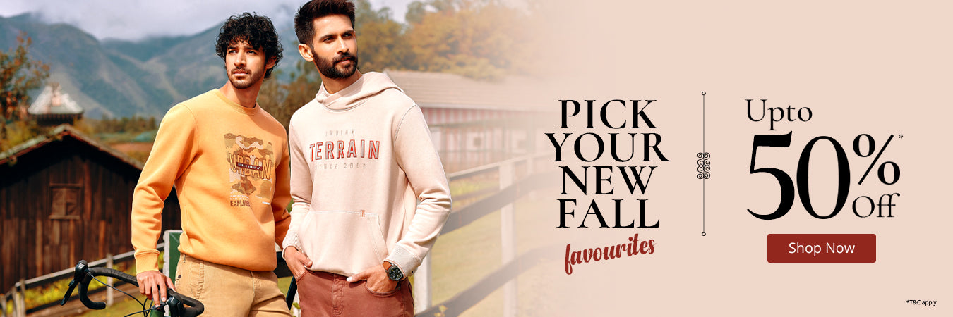 Buy Men's Clothing Online in India | Indian Terrain